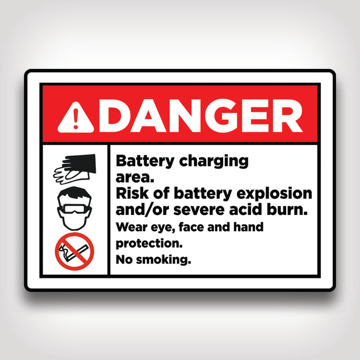 Battery Charging Area Signs — CertifyMe