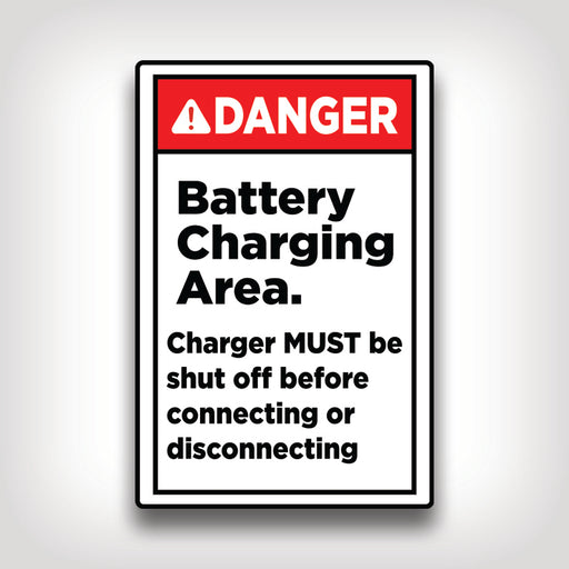 Battery Charging Area Signs — CertifyMe