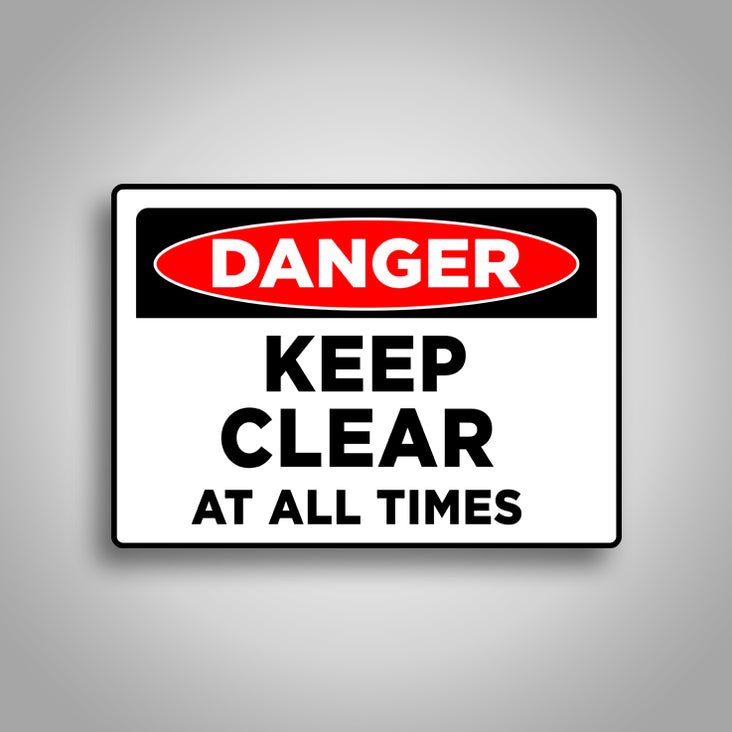 Keep Clear Signs — CertifyMe